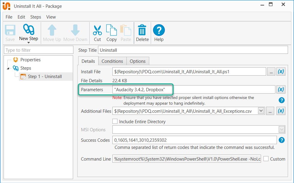TEMPLATE - PDQ Uninstall It All – PDQ Deploy & Inventory Help Center